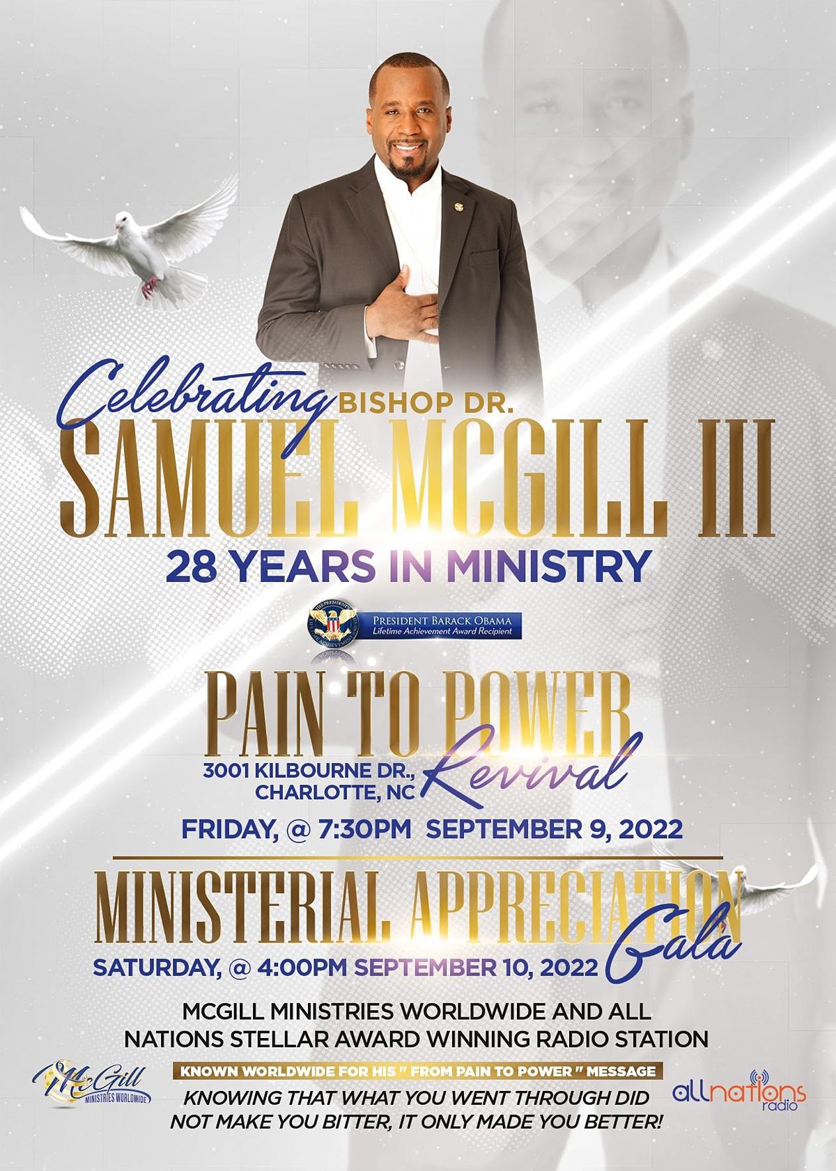 Bishop Dr. Samuel McGill III Ministerial Appreciation Gala ONLY !!! at ...