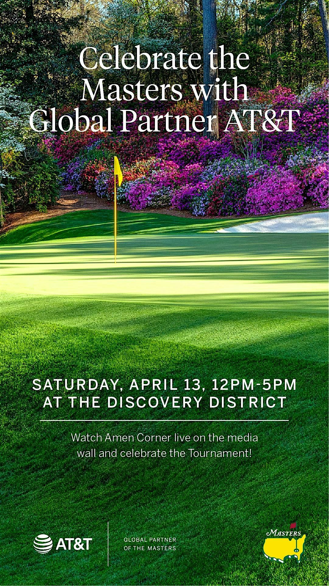 Masters Viewing Party at AT&T Discovery District, Dallas on 13th April ...