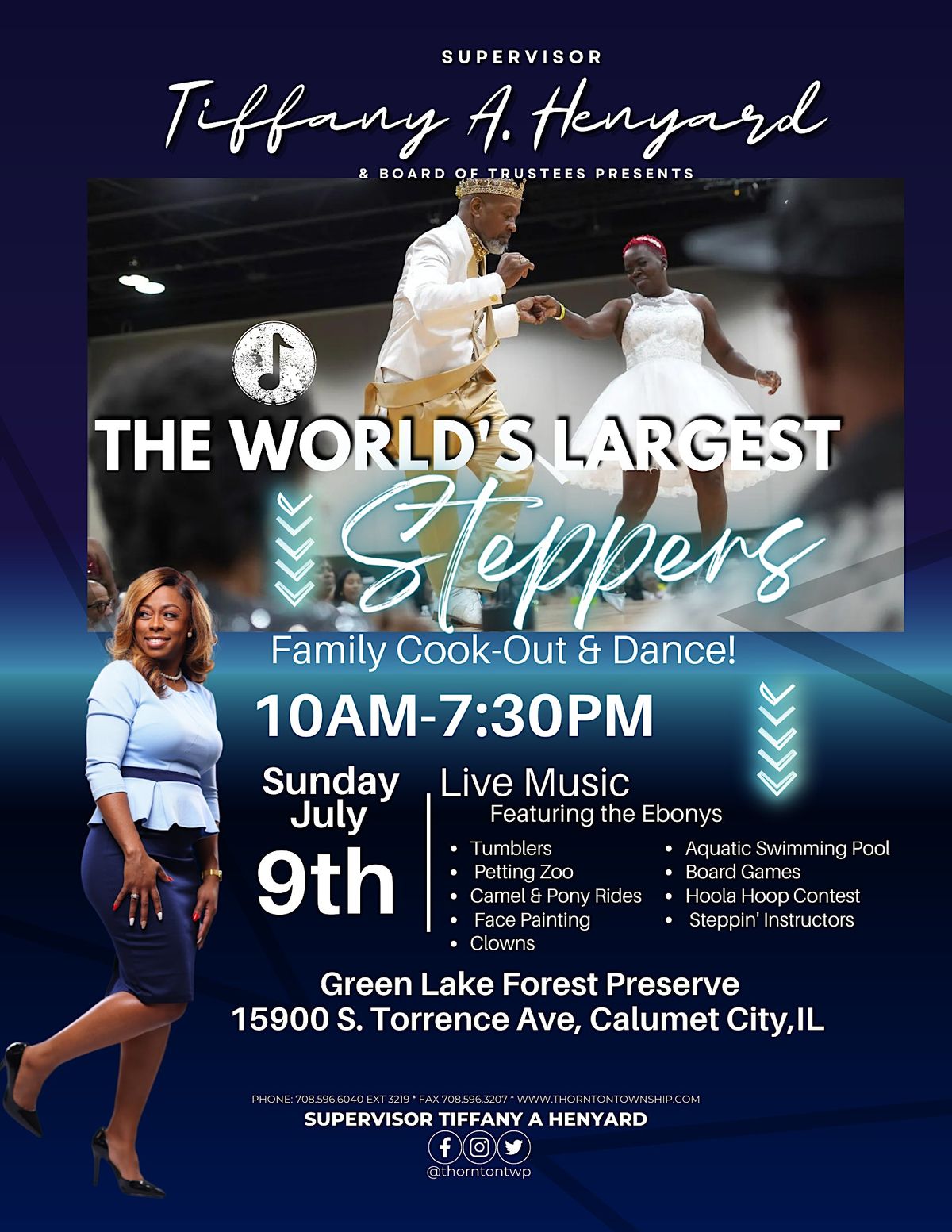 The Worlds Largest Steppers Set at Green Lake, Calumet City on 9th July ...