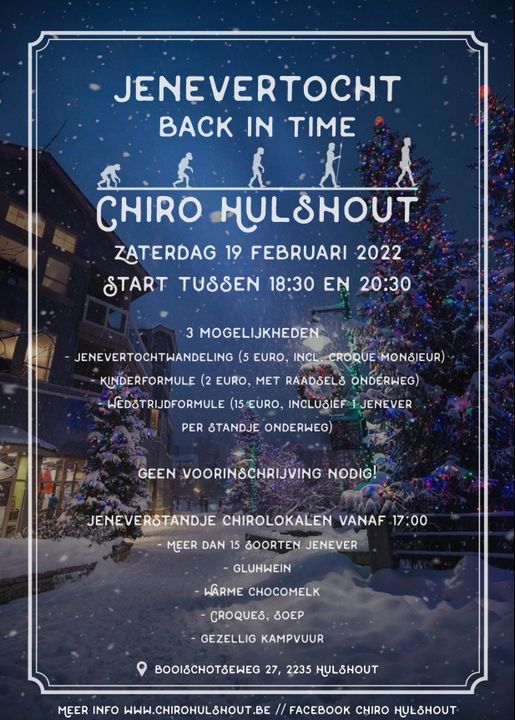 Jenevertocht 2022 at Chiro Hulshout, Tema on 19th February, 2022