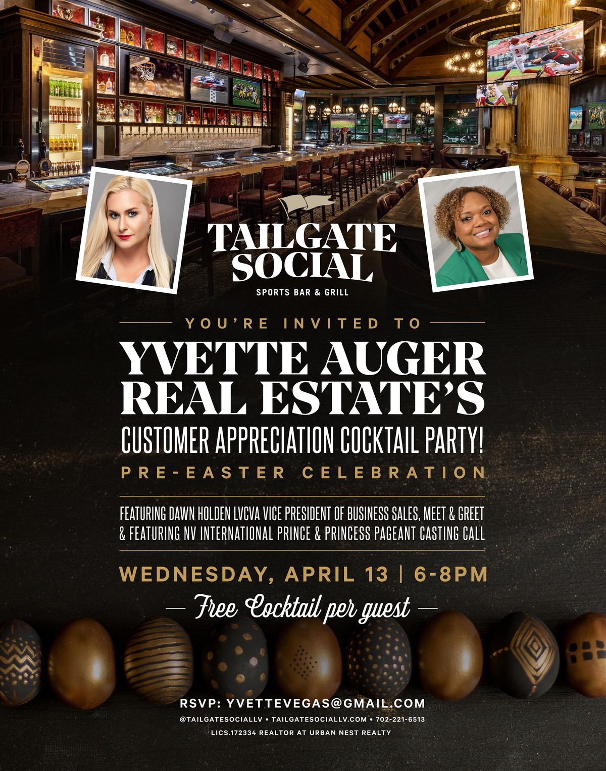 "Yvette Auger Real Estates Customer Appreciation Cocktail Party!" 4/13 ...