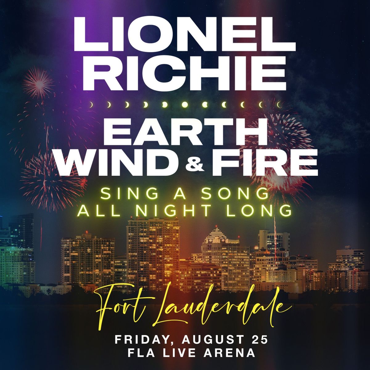 Lionel Richie with Earth, Wind & Fire at Hard Rock Live - Hollywood on ...