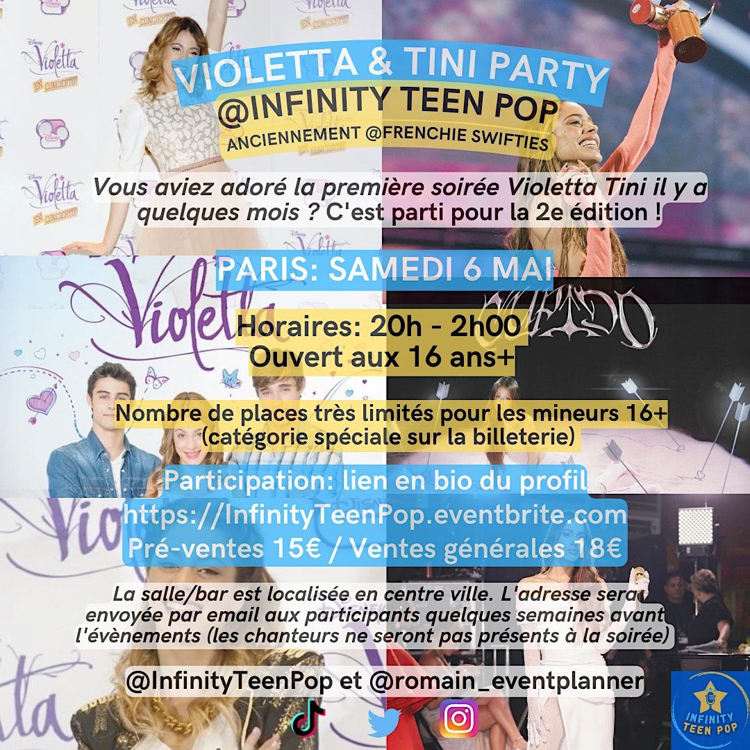 Soirée Violetta & Tini (Paris) - 2e édition at Paris, Paris Centre on ...