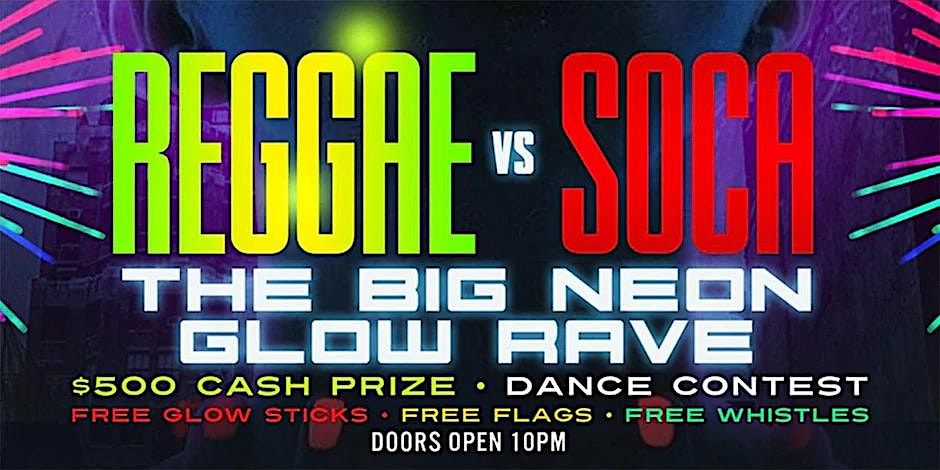 Reggae vs Soca Nyc (Dance party) Neon Glow | Amazura Nightclub, Queens ...