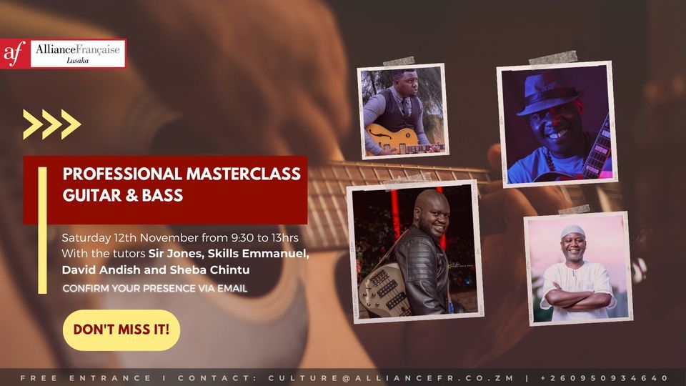 GUITAR & BASS MASTERCLASS - With Sir Jones, Skills Emmanuel, David ...