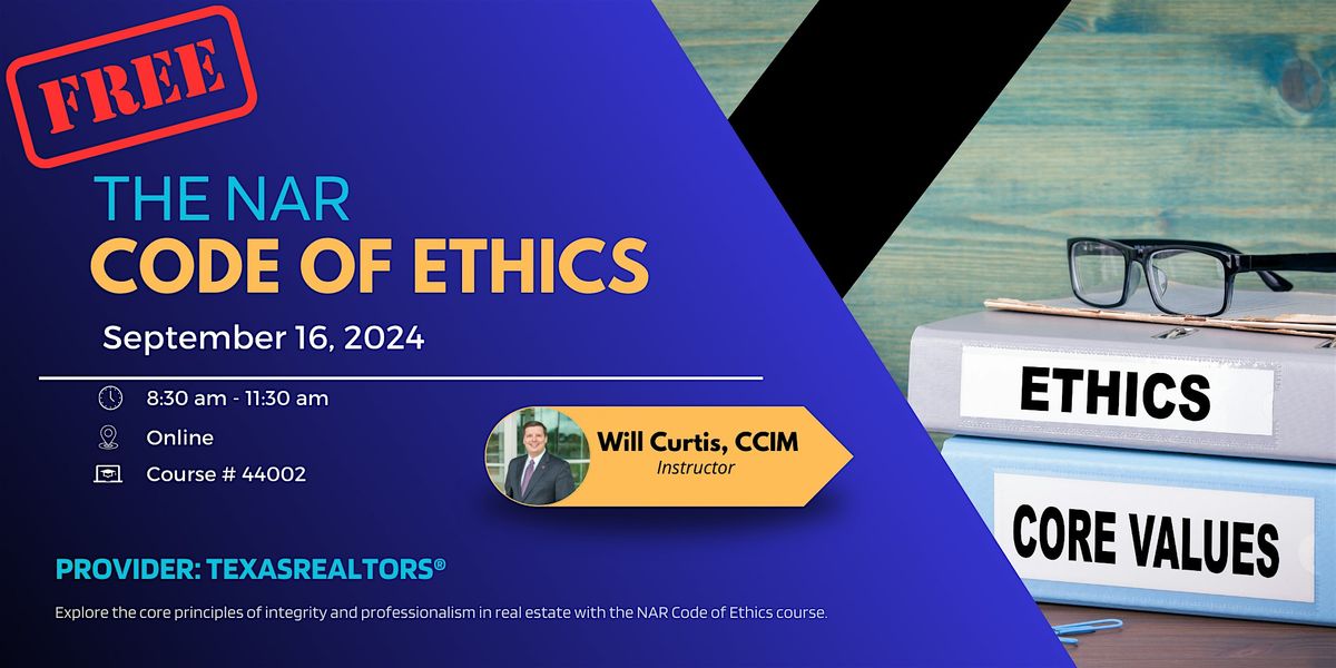 The NAR Code of Ethics | Online | September 16, 2024