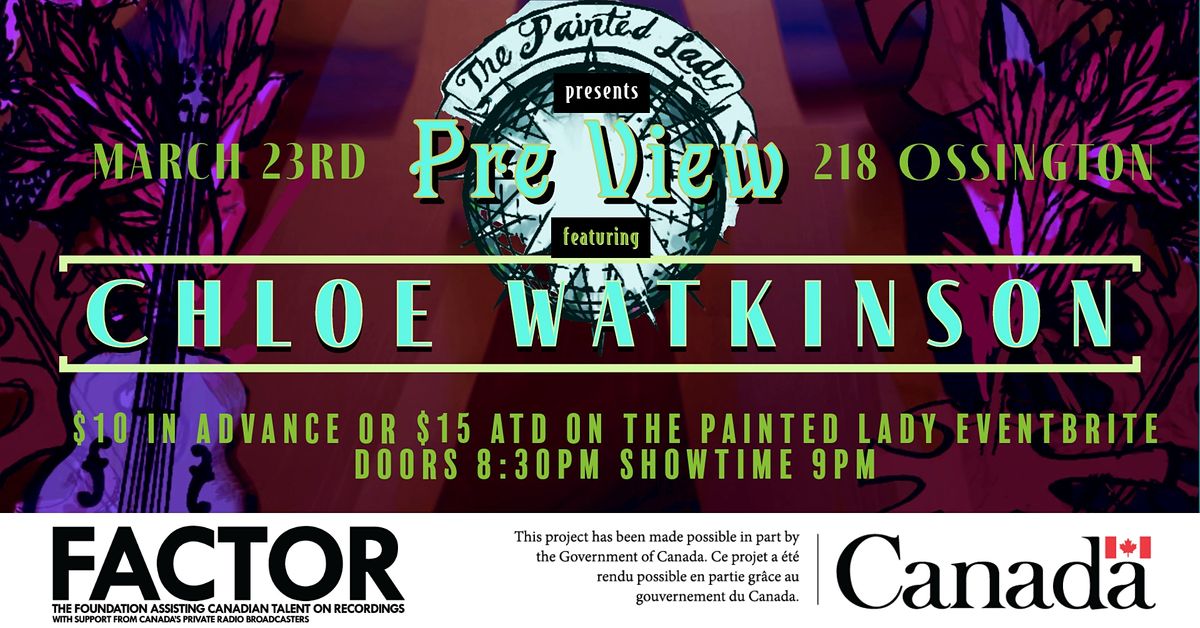 Preview #2 Chloe Watkinson and Mip Power Trio | The Painted Lady ...