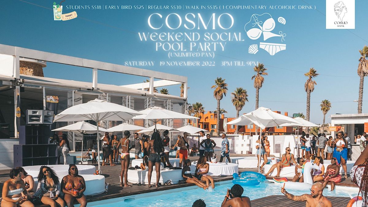 COSMO Weekend Social Pool Party | Sunset Bar @ One Farrer Hotel ...