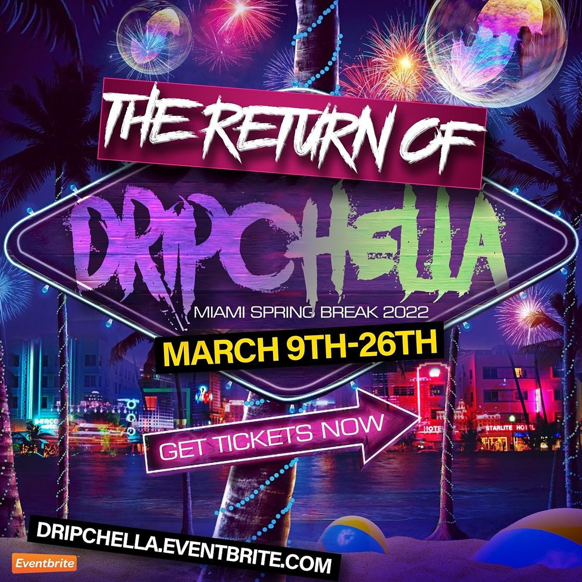 DRIPCHELLA Miami SpringBreak 2022 at Miami Beach on 3rd March, 2022