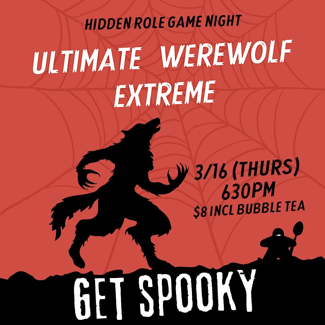 Hidden Role Game Night: Ultimate Werewolf Extreme | Roll Play, Madison ...
