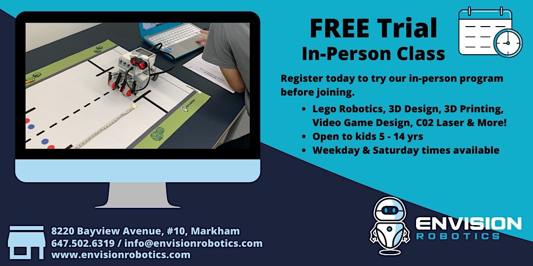 Envision Robotics - Free Trial Class (Thornhill / Markham / Toronto ...