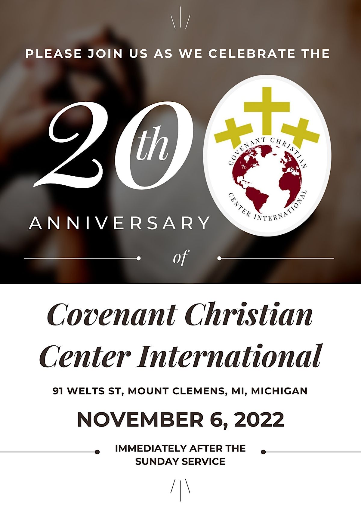 20th Anniversary: Covenant Christian Center International | Covenant ...