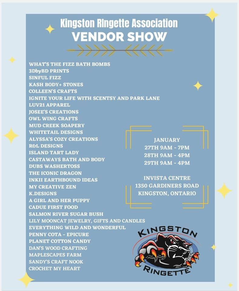 2023 Kingston Ringette Vendor Show | INVISTA Centre, Kingston, ON ...