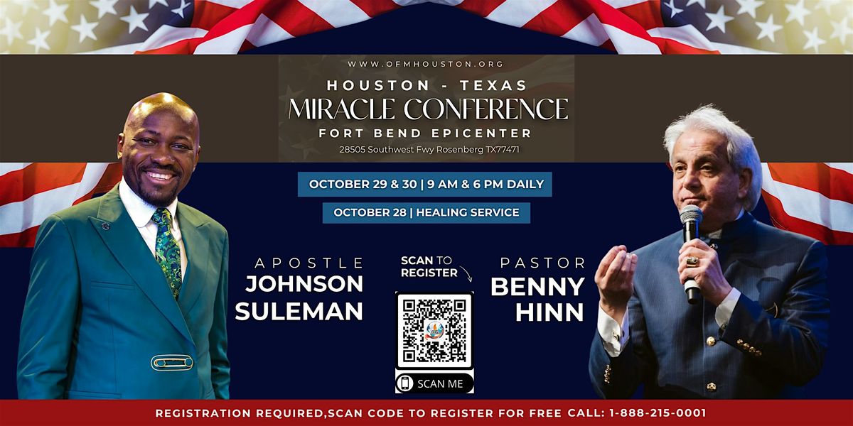 PASTOR BENNY HINN AND APOSTLE SULEMAN HOUSTON MIRACLE CONFERENCE 2024 ...