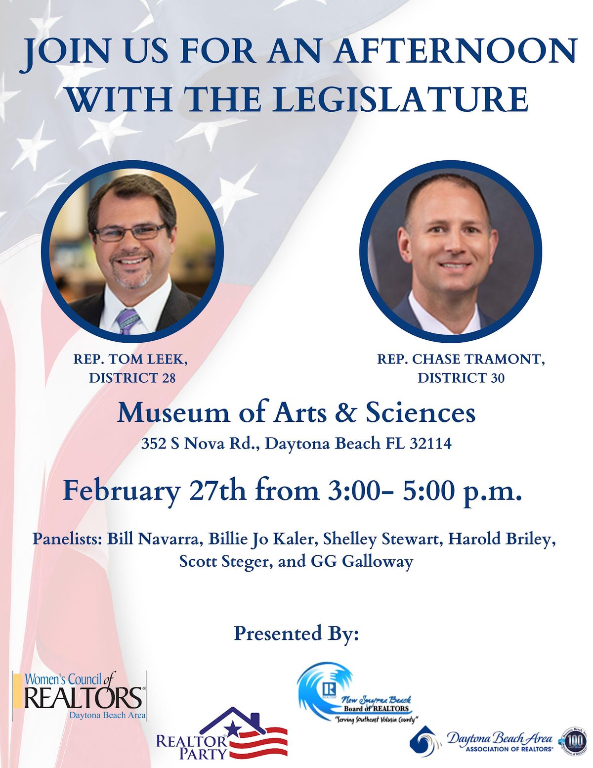 An afternoon with FL House of Representatives Tom Leek and Chase ...