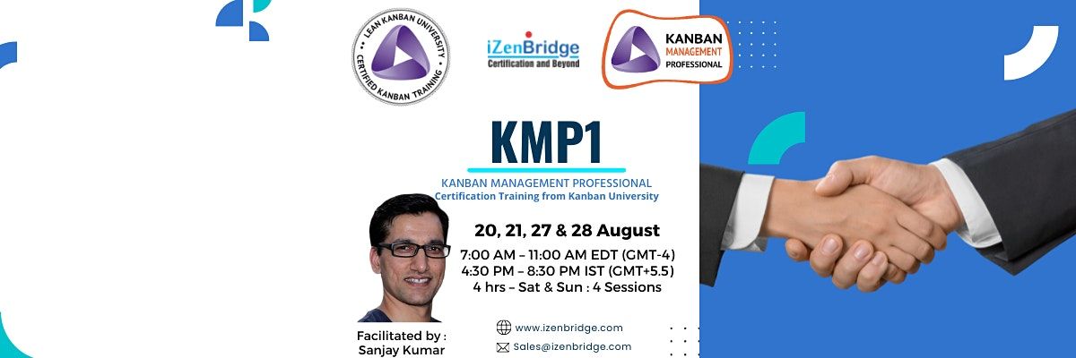 Kanban System Design (KMP1) Training Virtual 20, 21, 27 & 28 August22 at Online on 20th August, 2022