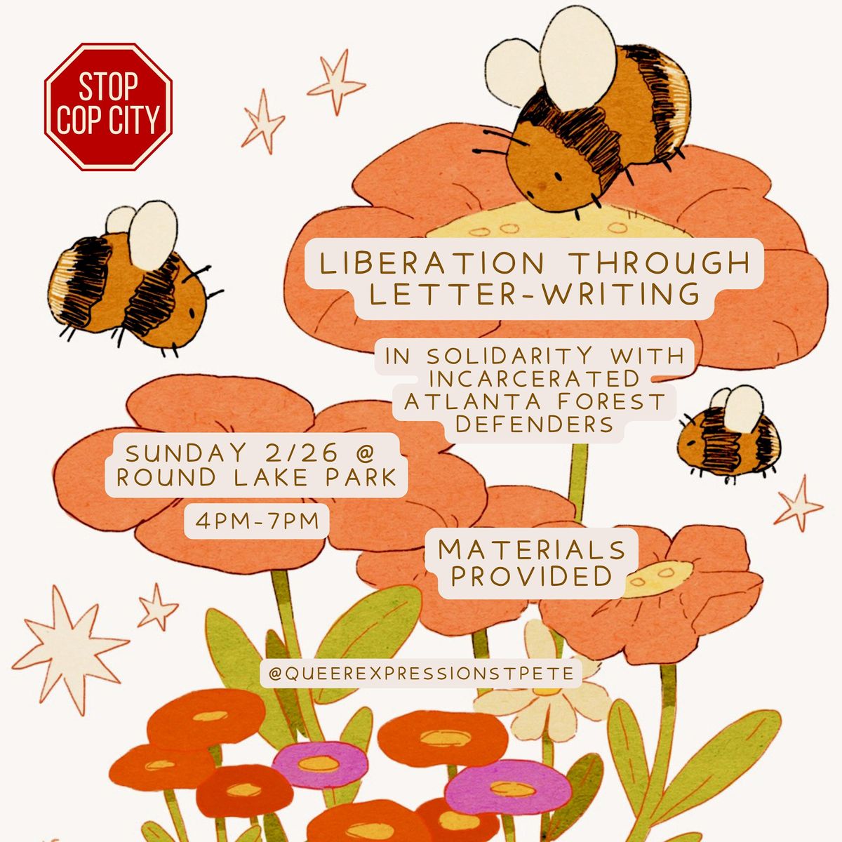 liberation through letter-writing - stop cop city at Historic Round ...