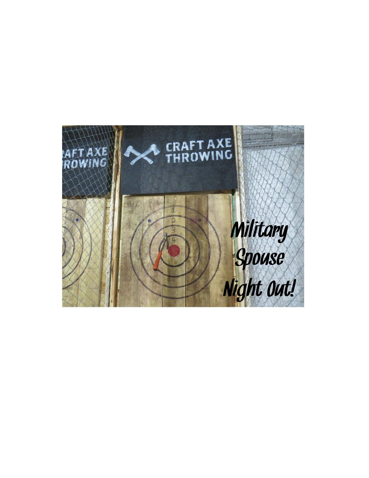 Upstate Military Spouses Night Out at Craft Axe Throwing- Spartanburg ...