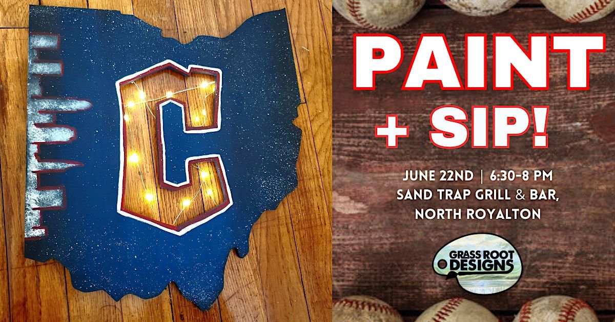 Cle Guardians Ohio Paint + Sip | Sand Trap Bar at Sand Trapp Grill ...