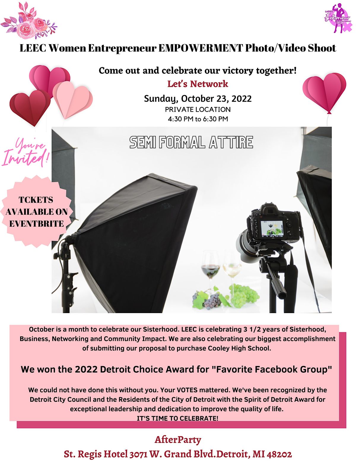 LEEC Women Entrepreneur EMPOWERMENT Photo/Video Shoot | Private ...