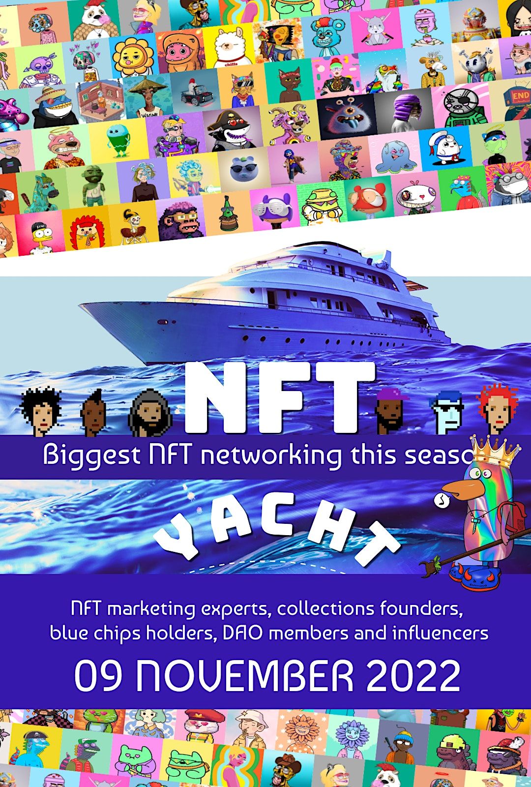 NFT DEGENS NETWORKING YACHT | Marina Mall, Dubai, DU | November 9, 2022