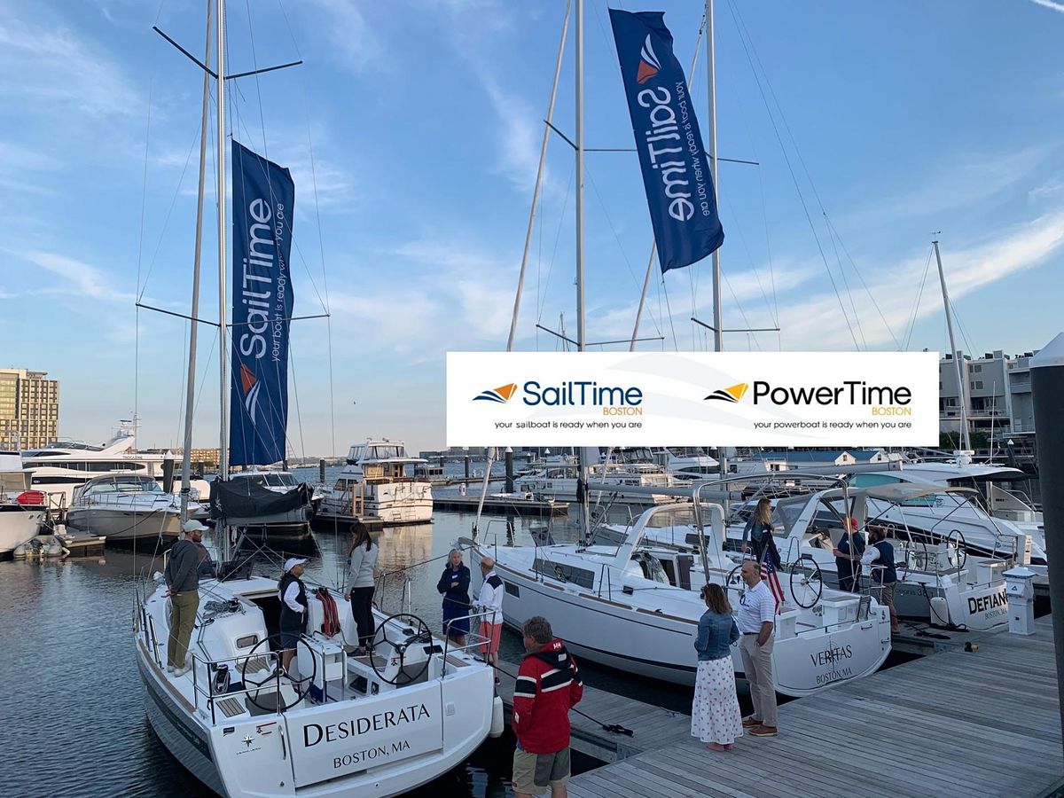 2022 SailTime & PowerTime Season Kick-Off Dock Party at Charlestown Marina, Boston on 19th May, 2022