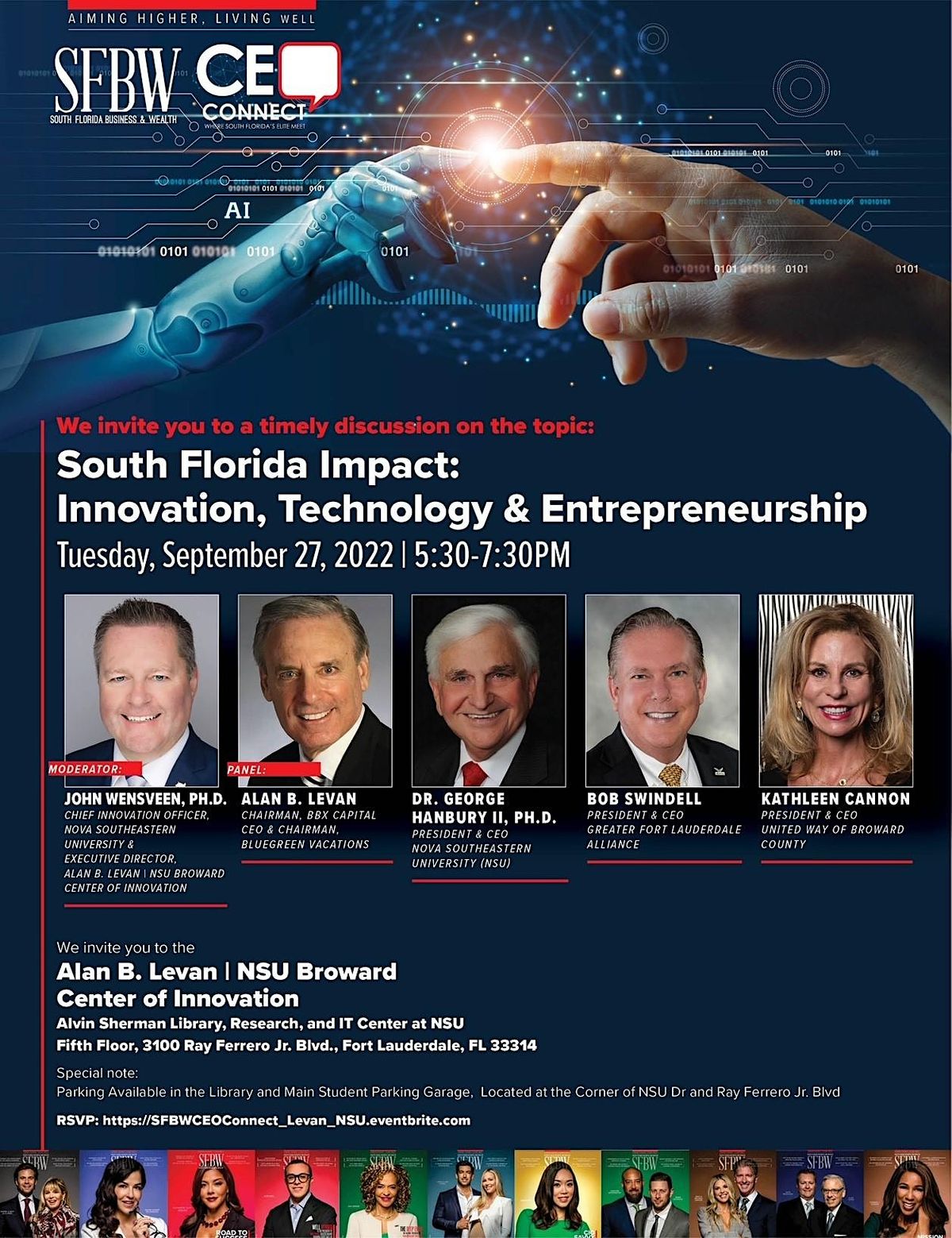 SFBW CEO Connect at the Alan B. Levan | NSU Broward Center of ...