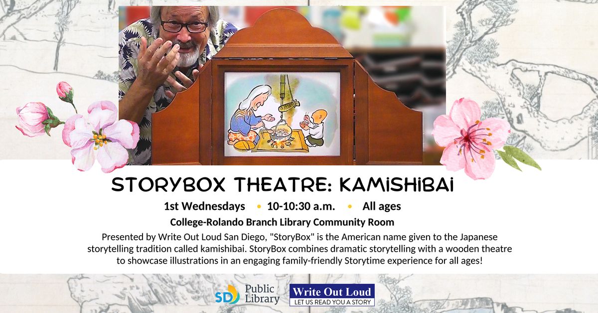 StoryBox Theatre: Kamishibai at College-Rolando Branch Library, San Diego on 2nd November, 2022