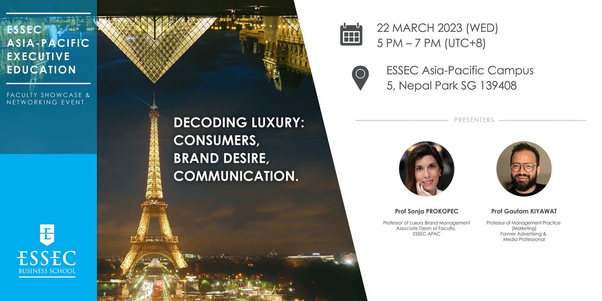 ESSEC Faculty Showcase-and-Networking Event [By Invitation Only] at 5 ...