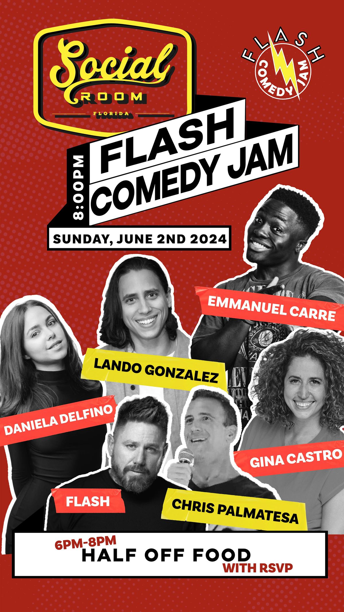 FLASH COMEDY JAM | Social Room Hollywood | June 2 to June 3