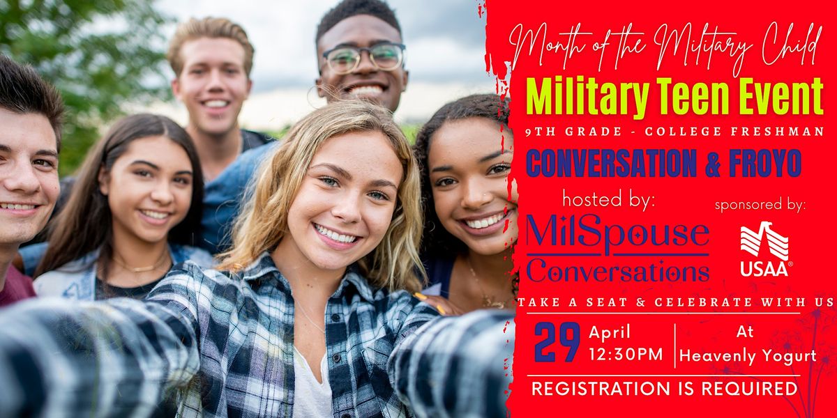 High School Military Teen Event - Month of The Military Child ...