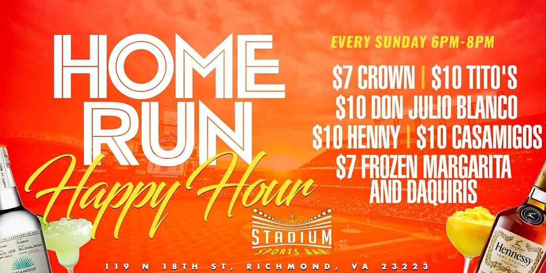 HomeRun Happy Hour @ Stadium Sports bar | Stadium sports bar, Richmond ...