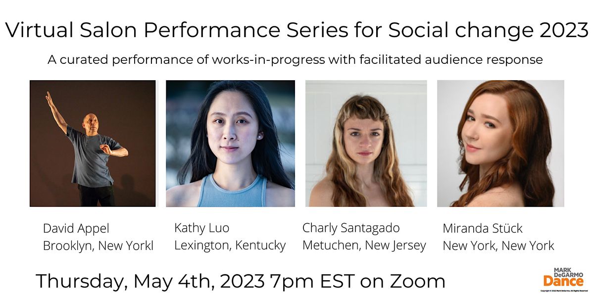 MDDs Virtual Salon Performance Series for Social Change: May 4th, 2023 ...