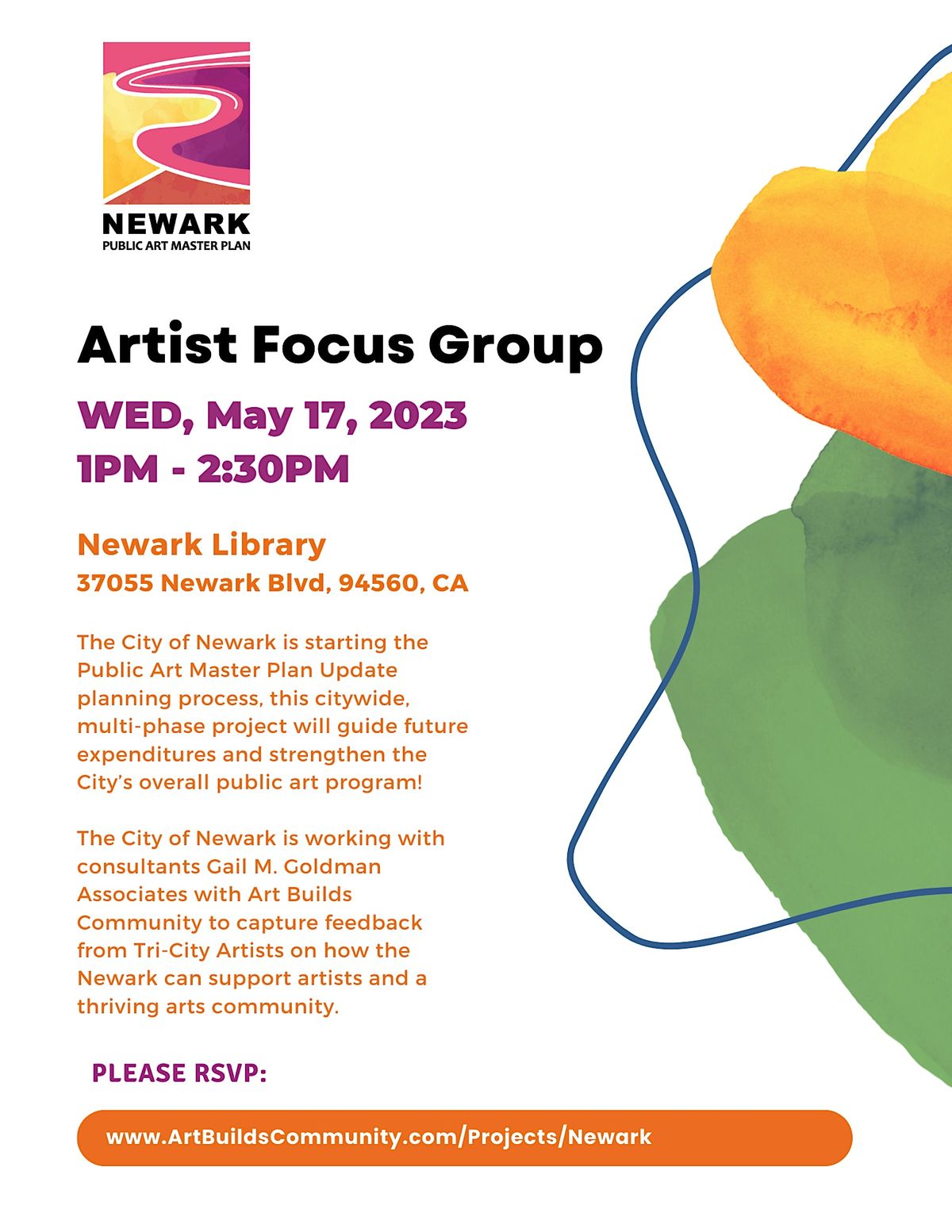 City of Newark Public Art Master Plan - Artist Focus Group at Newark ...