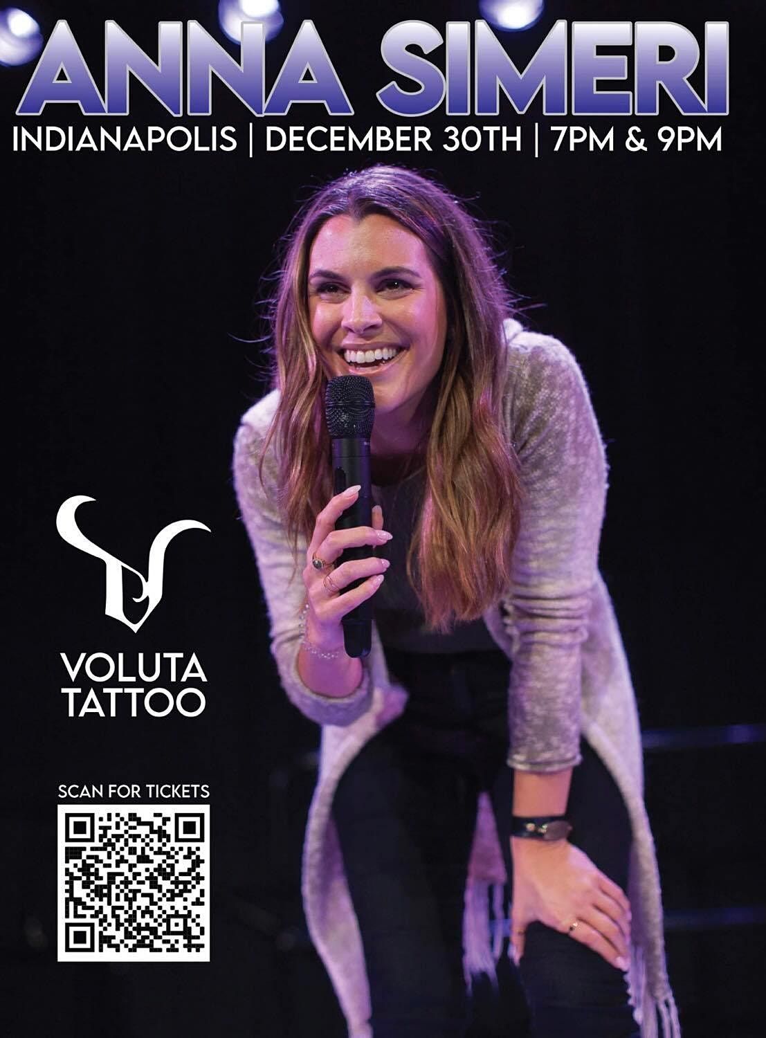 Anna Simeri LIVE at Voluta Tattoo Indianapolis (7pm) at Voluta Tattoo ...