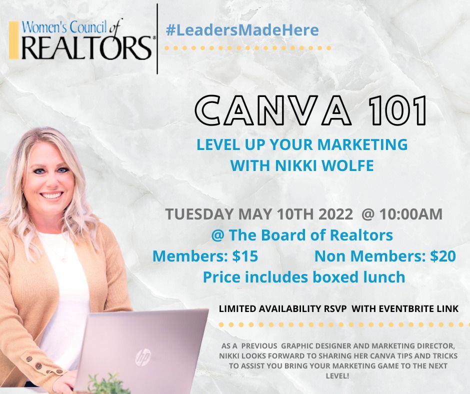 Canva 101 with Nikki Wolfe | 590 Longbow Dr, Maumee, OH 43537-1735 ...