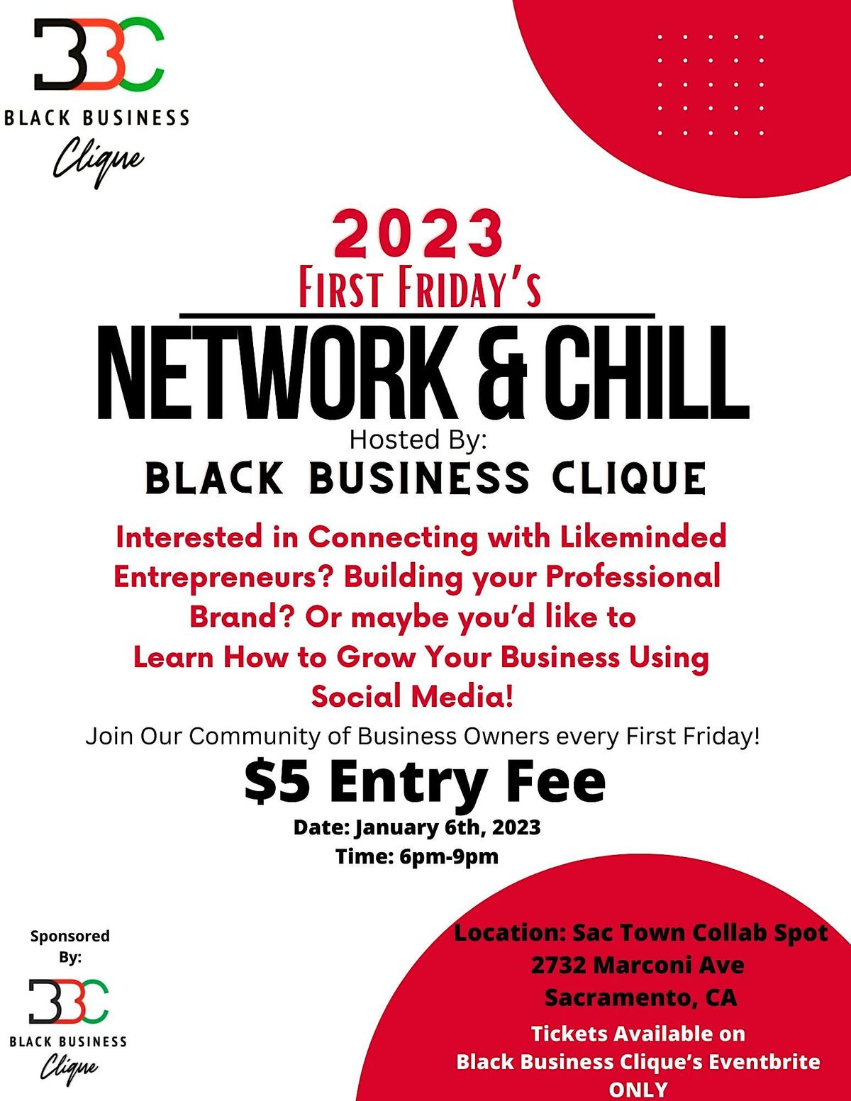 Network & Chill - March 3 at 3408 Northgate Blvd suite 4, Sacramento on ...