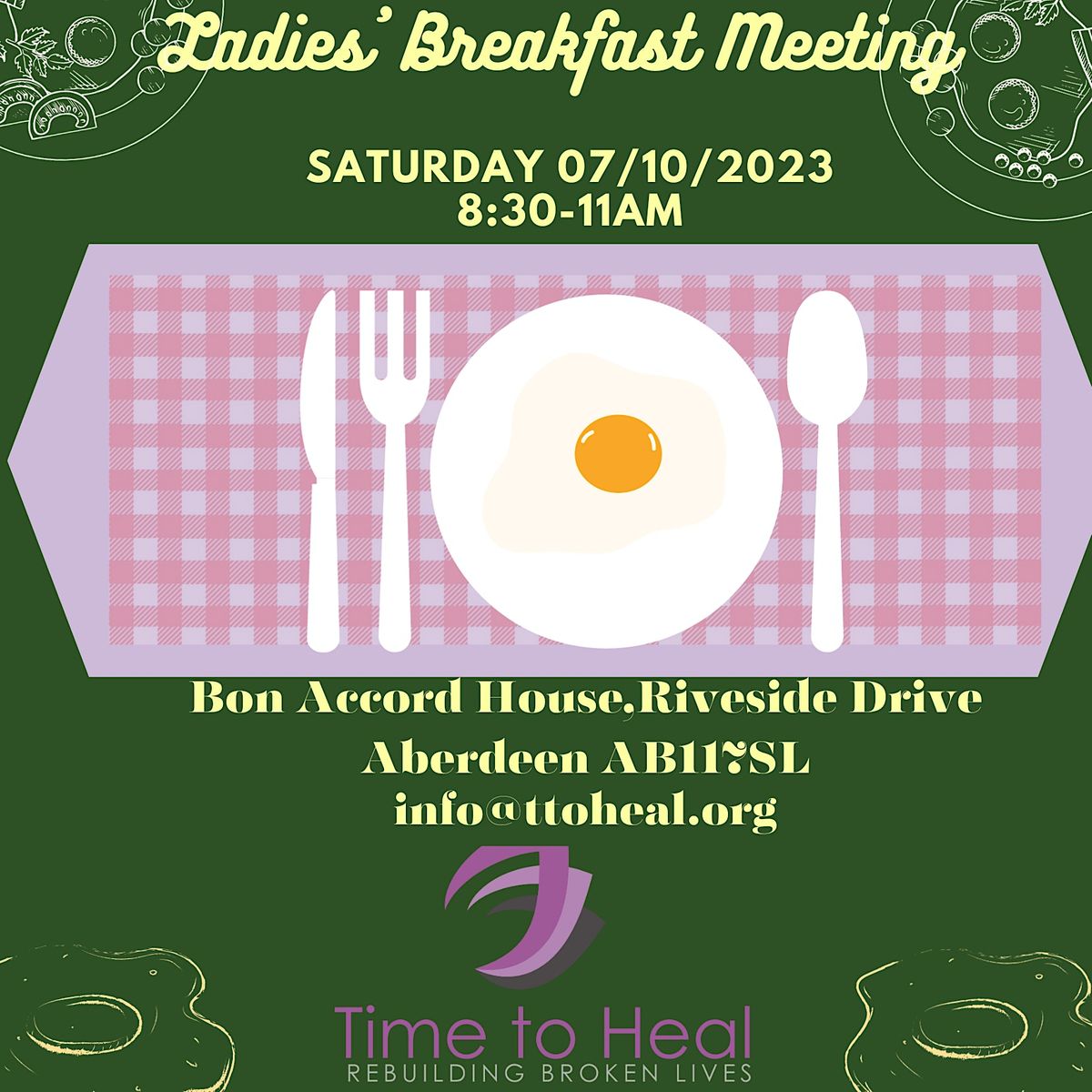 Ladies breakfast Meeting | Bon Accord House, Aberdeen, SC | October 7, 2023