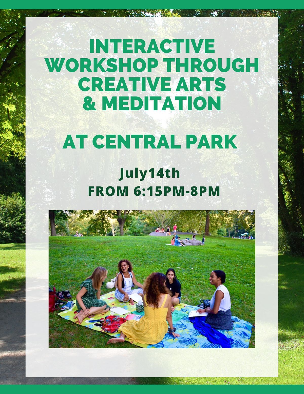 Interactive Workshop through Creative Arts and Meditation! at Central ...