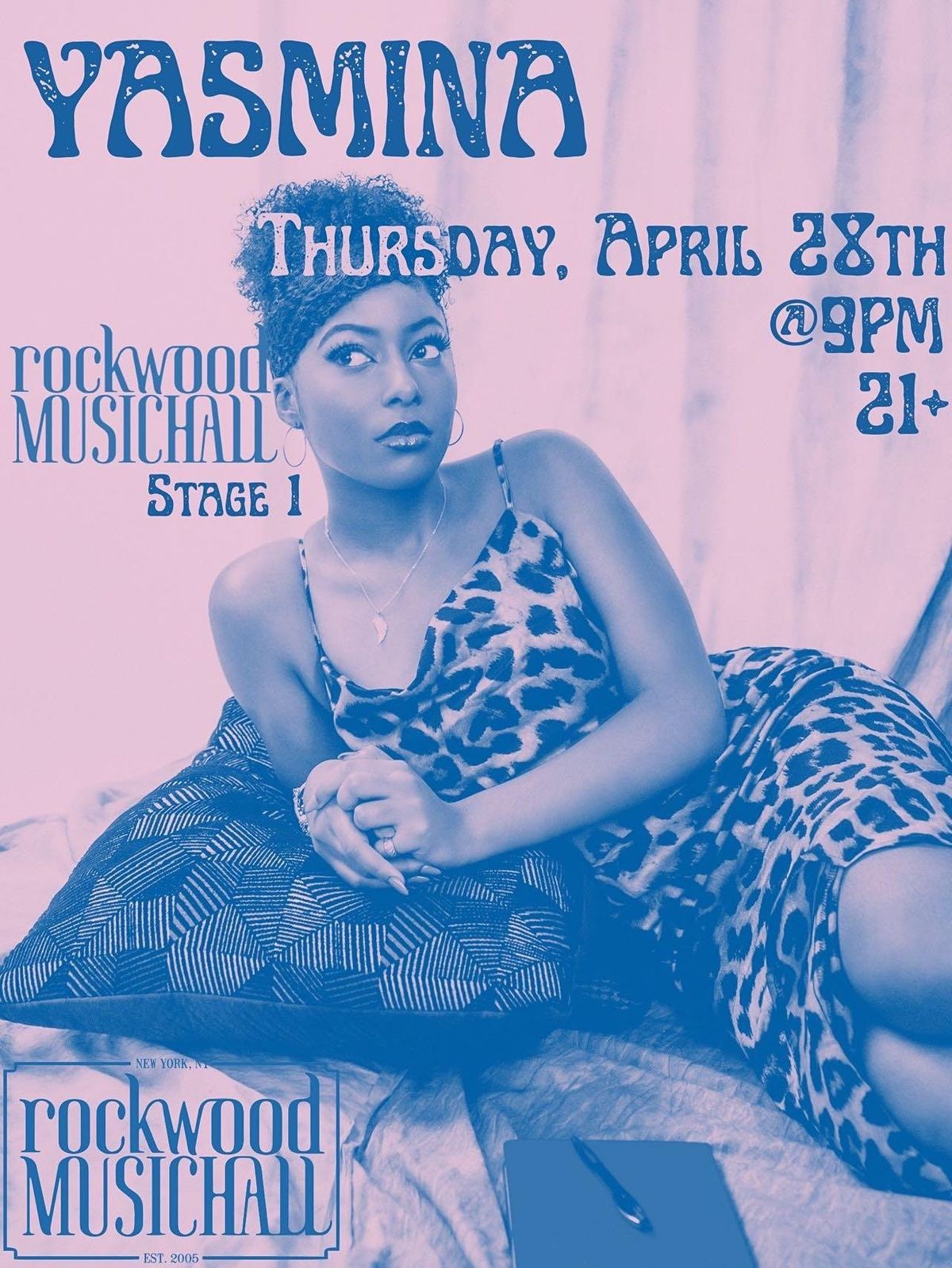 YASMINA – R&B All Night at Rockwood Music Hall (Stage 1), New York on ...