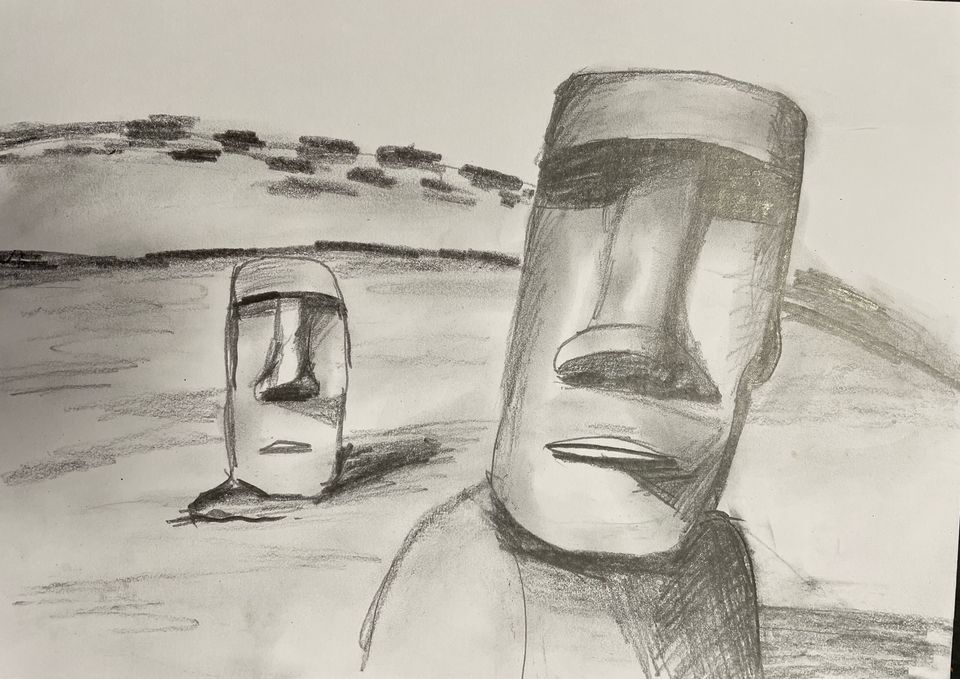 Kids Drawing Statues and Guitars at The Artful Room, Darwin on 3rd ...