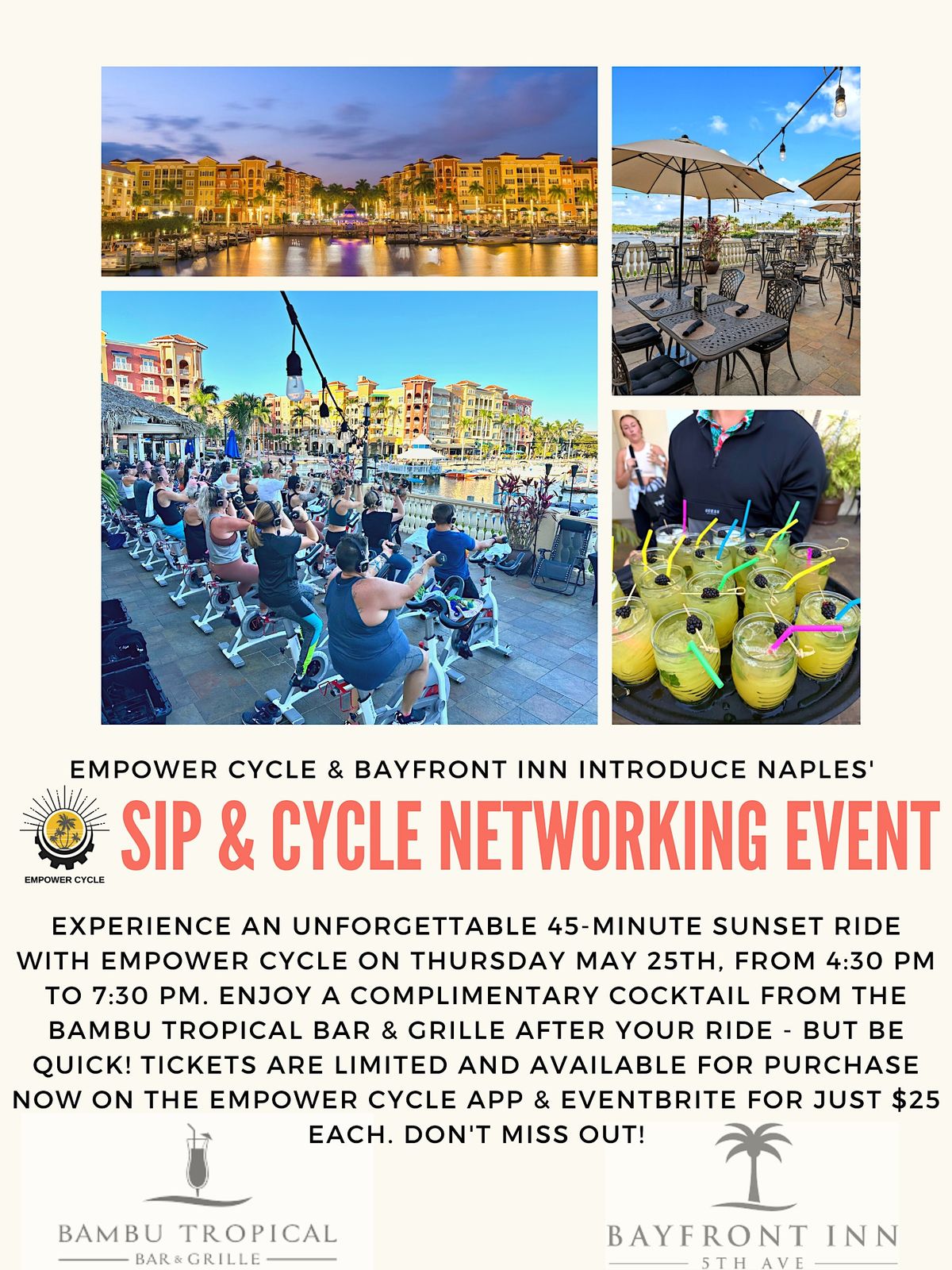 Empower Cycles Sip & Cycle Networking Event | Bayfront Inn 5th Ave ...