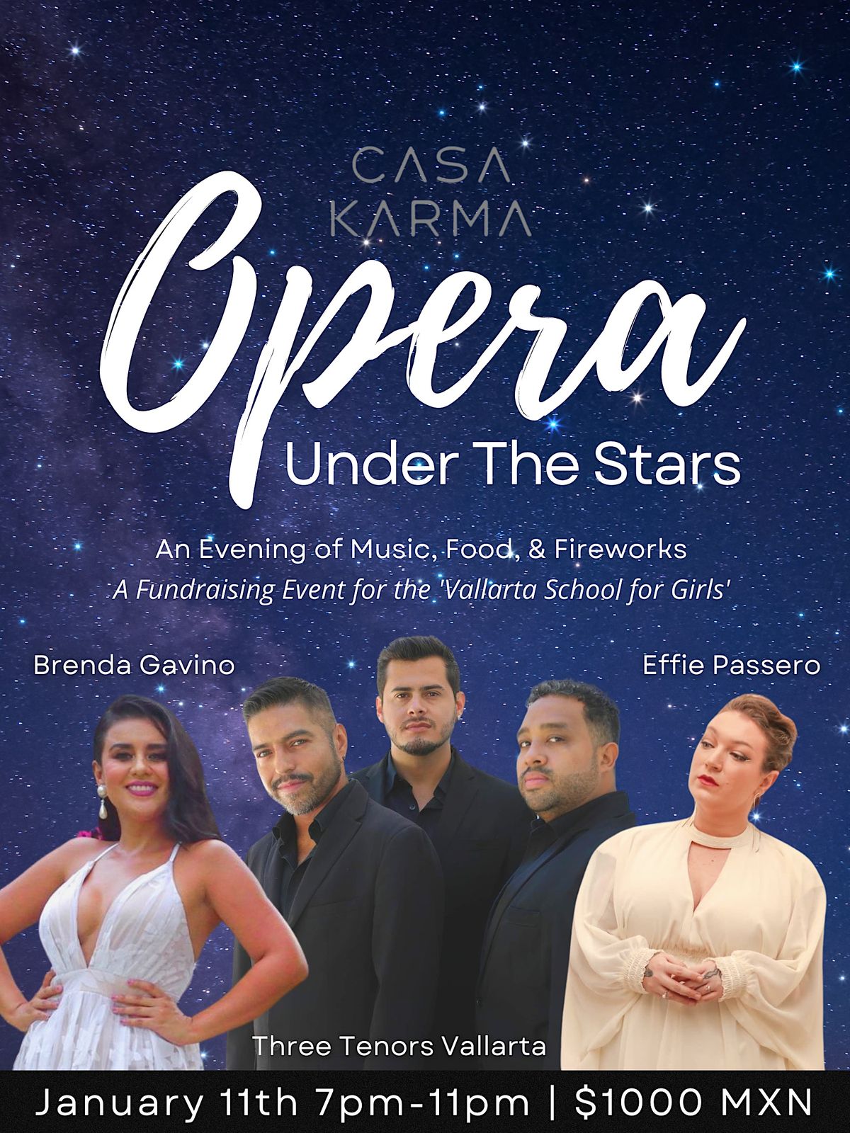 Opera Under The Stars at Casa Karma Private Villa & Event Space, Puerto ...
