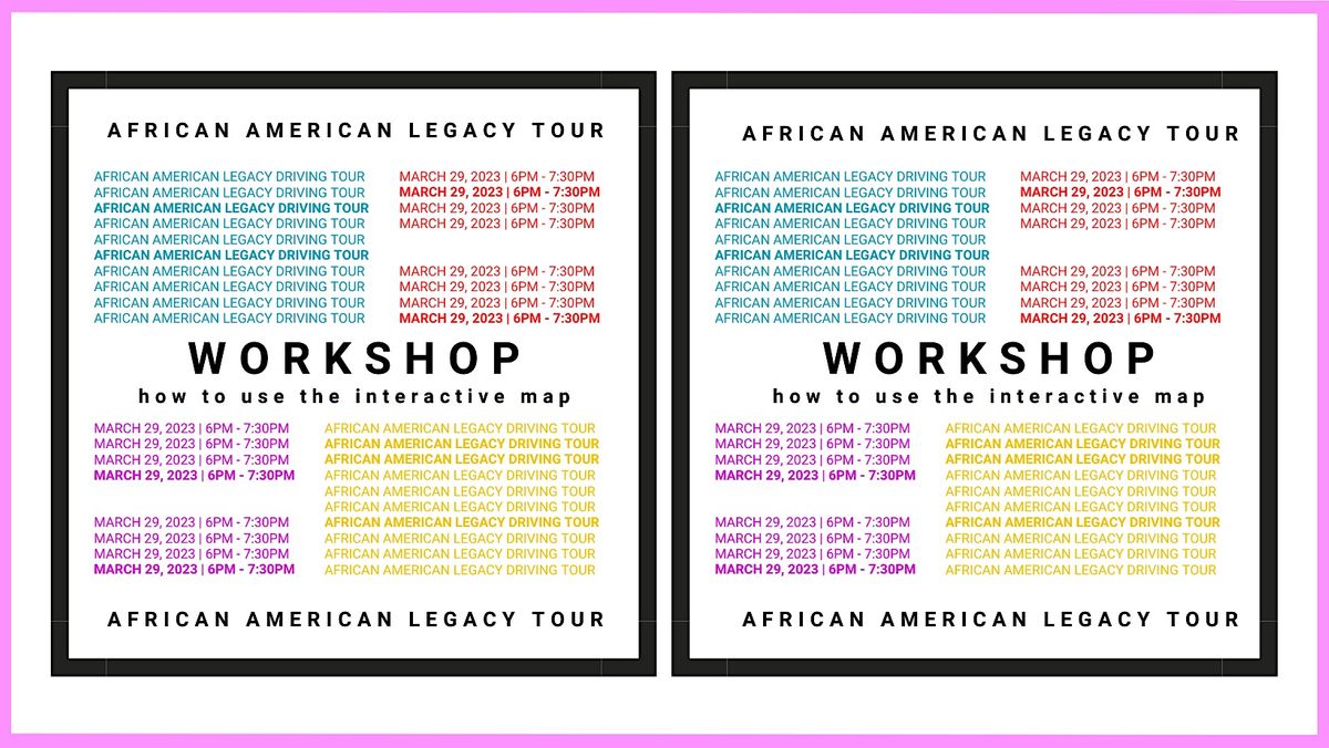 African American Legacy Tour + How to Use the Interactive Map ...