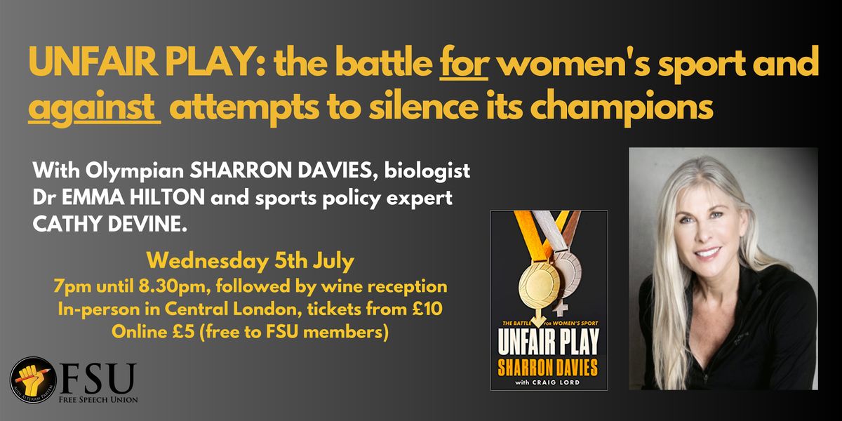 IN-PERSON TICKETS. UNFAIR PLAY: Sharron Davies Book Launch | Hallam ...