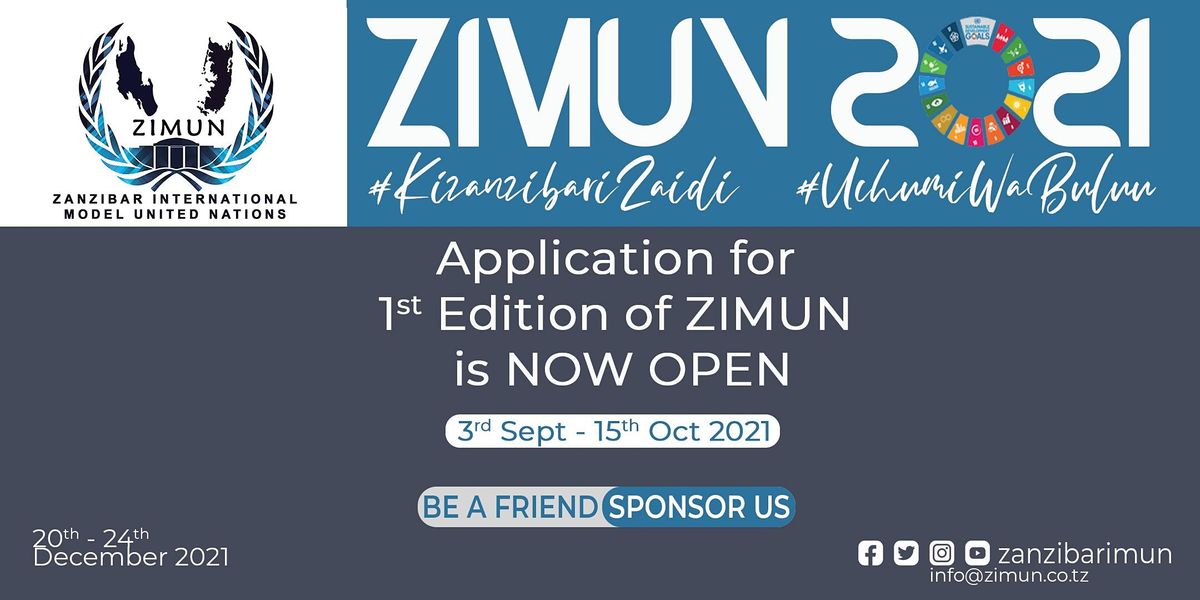 ZANZIBAR INTERNATIONAL MODEL UNITED NATIONS at Zanzibar on 20th ...