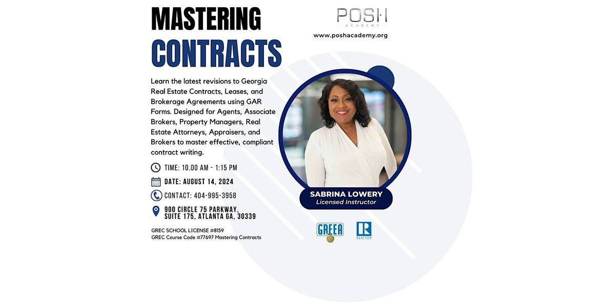 Mastering Contracts, Leases, and Brokerage Agreements - GAR Forms ...