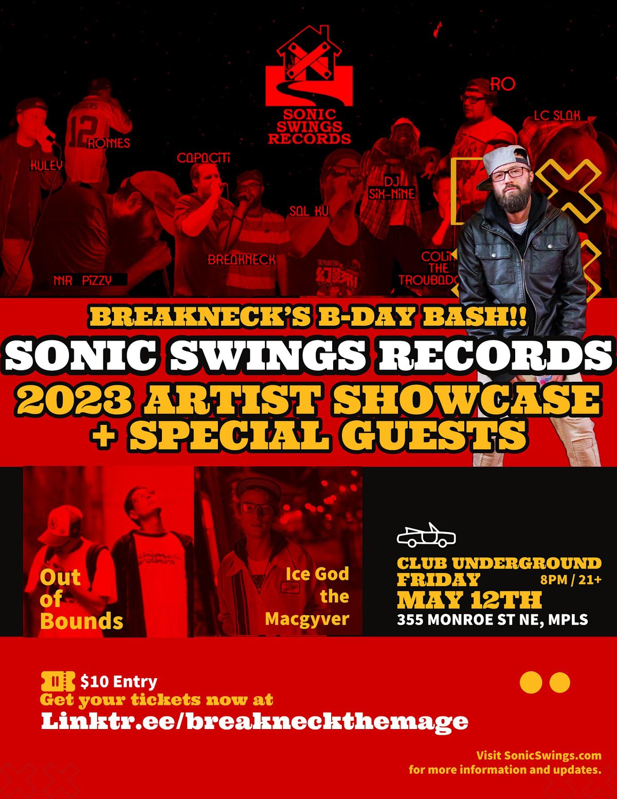 Sonic Swings Artist Showcase 2023 w/ Out of Bounds & Ice God the ...