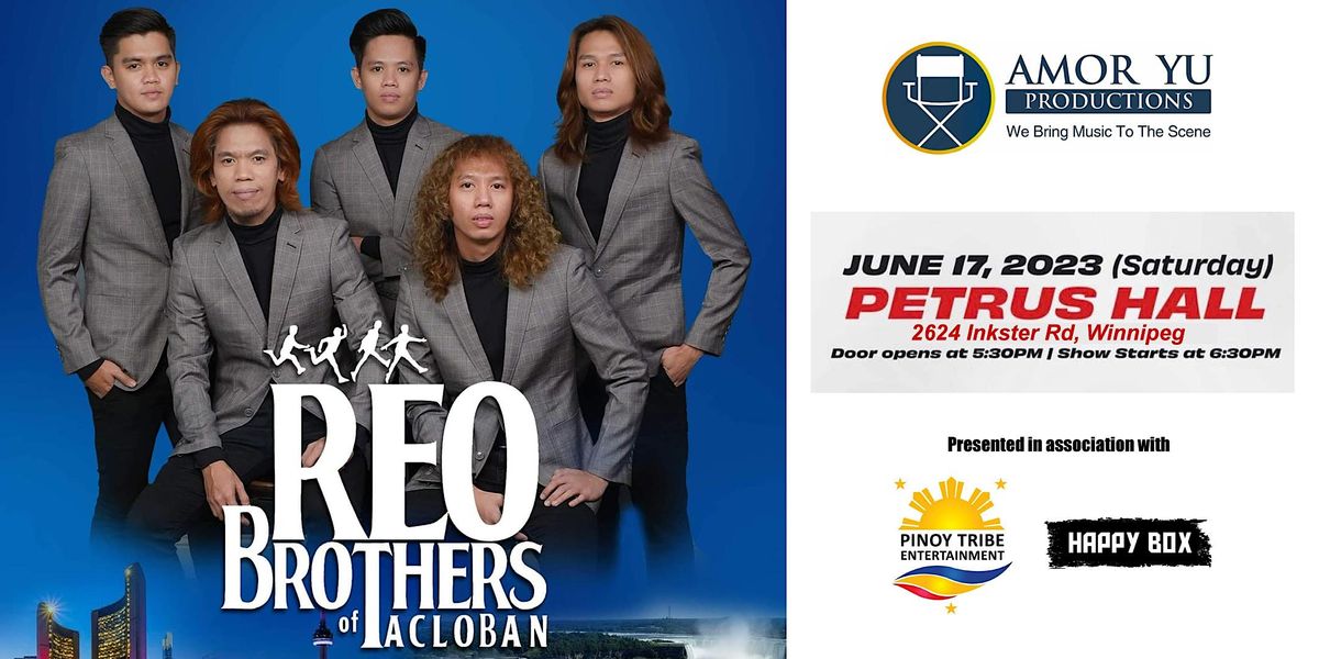 REO BROTHERS - Live in Winnipeg - June 17, 2023 at Petrus Hall ...