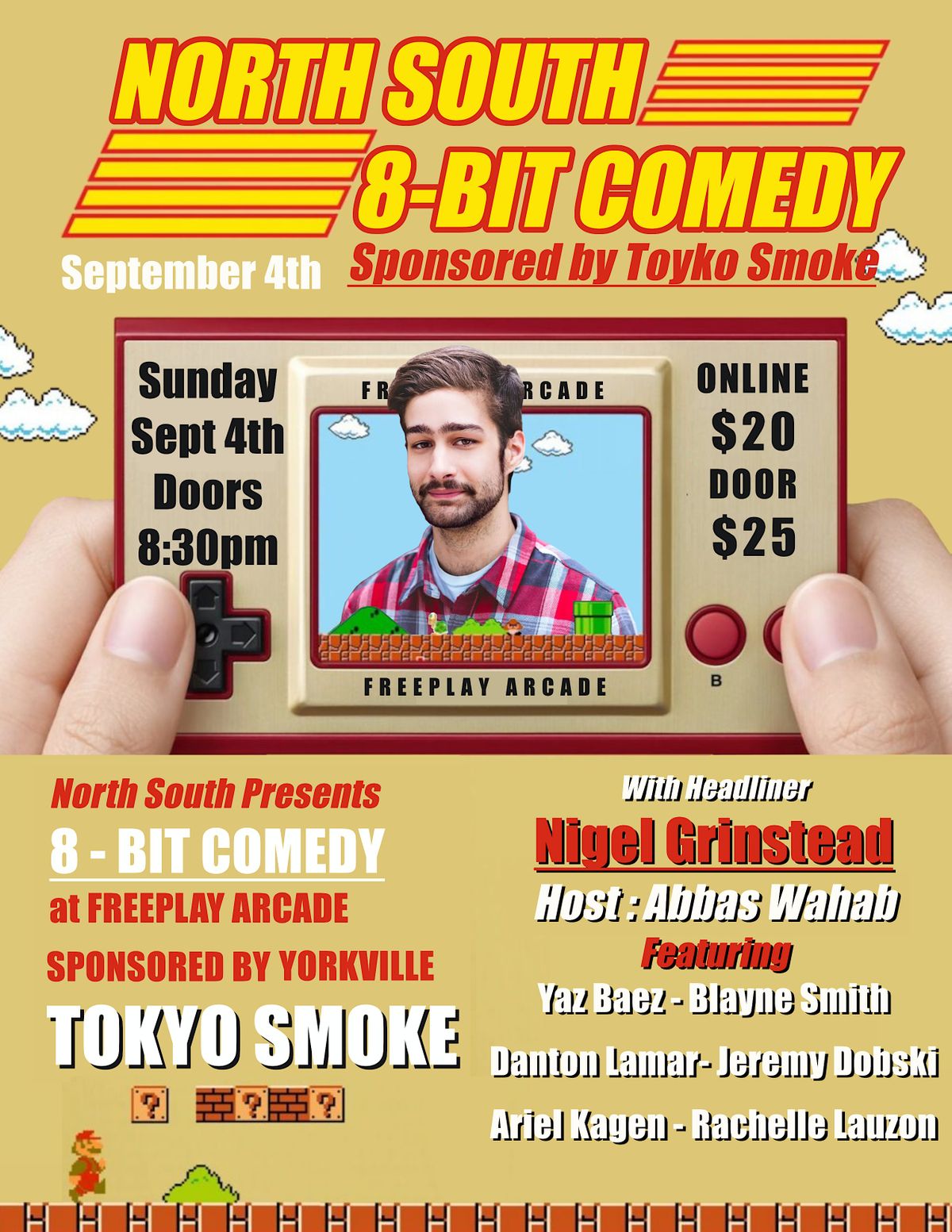 8-BIT COMEDY at FreePlay Arcade - Sponsored by TOKYO SMOKE | FreePlay ...